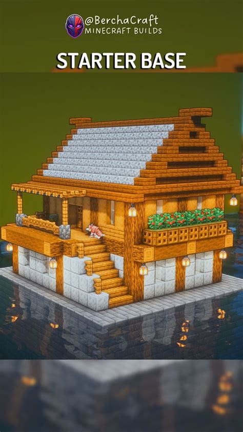 Starter Base Minecraft Houses Minecraft Minecraft Designs