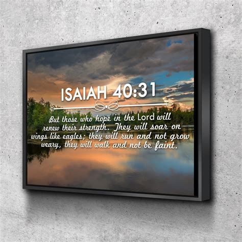 Isaiah 4031 Canvas Wall Art Print Christian Walls