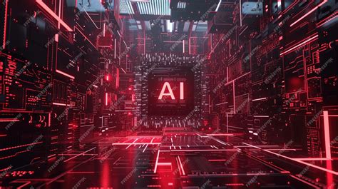 High Tech Lab With Ai Chip And Surrounded By Various Electronic Devices Ai Artificial