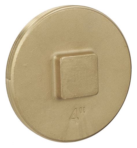 Brass 4 In Fitting Pipe Size Cleanout Plug 3nwc942374 Grainger