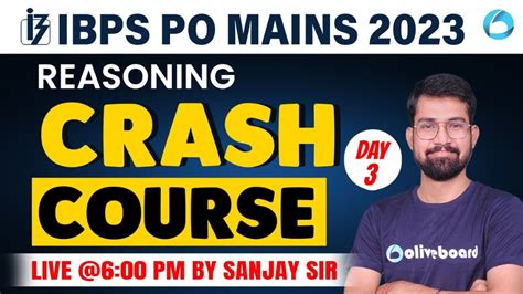 Ibps Po Mains Reasoning 2023 Reasoning Crash Course For Ibps Po Mains