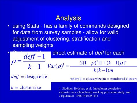 PPT Design Of Cross Sectional Surveys Using Cluster Sampling An Overview With Australian Case