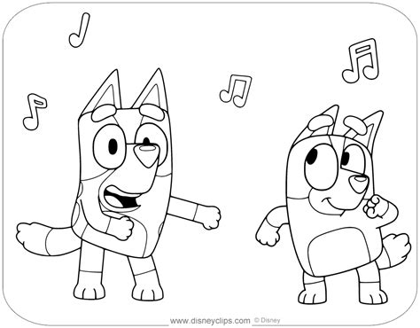 Free Printable Bluey Coloring Pages In Pdf