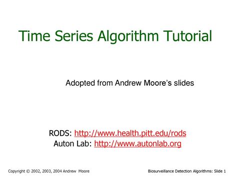 Time Series Algorithm Tutorial Ppt Download