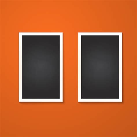 Premium Vector Rectangles Frame Isolated On Red