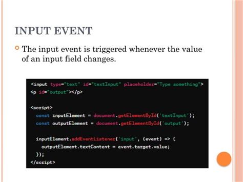 Introduction To Javascript Dom And User Inputpptx Introduction To Javascript Dom And User Inputpptx