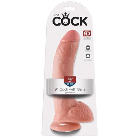 King Cock 9 Inch Dildo Realistic Dildo With Balls And Suction Cup