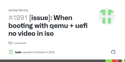 Issue When Booting With Qemu Uefi No Video In Iso · Issue 1891