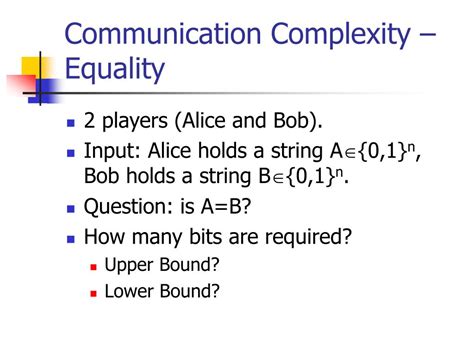 Ppt The Communication Complexity Of Approximate Set Packing And