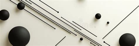 Black Diagonal Lines Cross A Light Background Accompanied By Circles Of Different Sizes