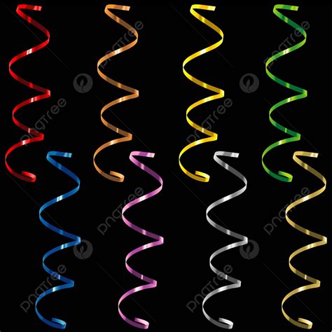 Colored Confetti Spiral Colored Segment Vector Spiral Colored Segment Png And Vector With