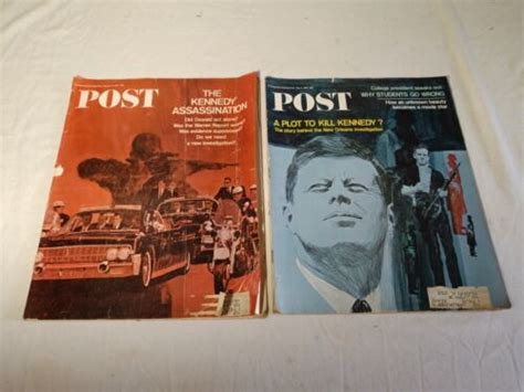 Vintage Saturday Evening Post John F Kennedy January 14 1967 And May 6