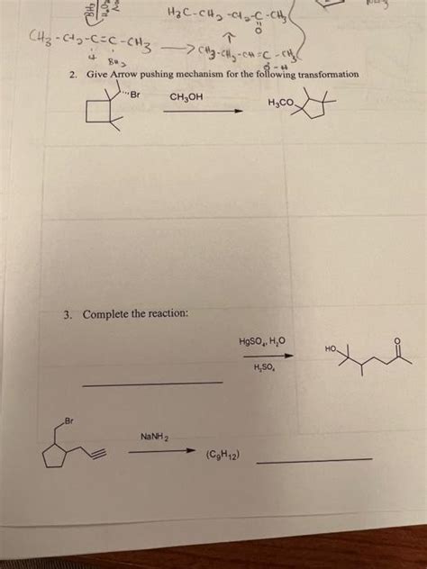 Solved ton us H₂ C CH Czech CH₃ Cty C C CH CH Chegg com