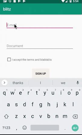 GitHub Bloderxd Blitz Android Real Time Form Validator In A Nice Kotlin DSL