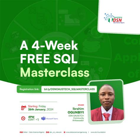 Free Sql Masterclass For 4 Weeks Programming Nigeria