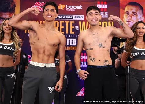 Emanuel Navarrete 1292 Vs Liam Wilson 1263 Weigh In Results Boxing News 24