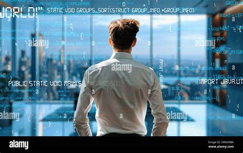 Young Male Programmer Engaged In Ai Engineering Analyzing Software