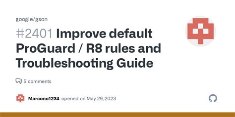 improve default proguard r8 rules and troubleshooting guide · issue