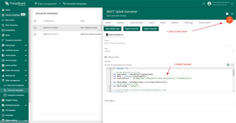 mqtt integration thingsboard edge pe