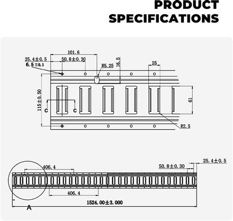 Trekassy 4 Pack 5ft E Track Rail Tie Down Kit
