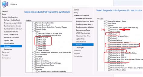 Do Not Setup Sup With Default Wsus Product Selection Configmgr Sccm Device Management Blog