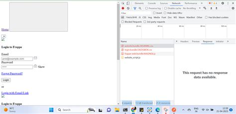 Login Page Not Working Css Not Loading Frappe Framework Frappe Forum