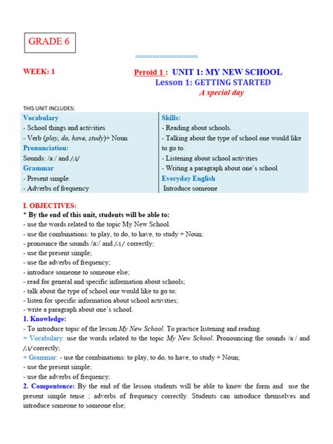 Grade 6 Week 1 Pdf English Language Question