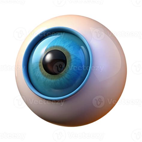 Beautiful Art Deco Professional Render Hyper Specific Isolated Cutout Of A Single Cyclops Eye