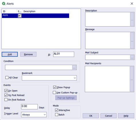 Creating Qlikview Alerts Alert Components Alert Wizard Dialog Box