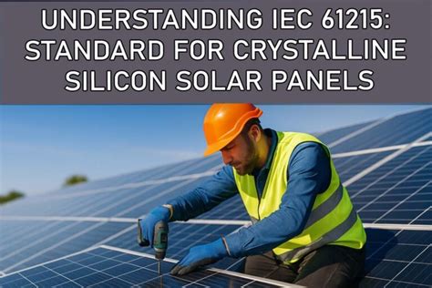 Understanding IEC 61215 Standard For Crystalline Silicon Solar Panels Electrical Engineering Hub