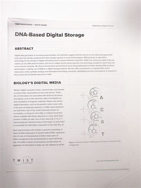 DNA Based Digital Storage Minnac Logistics