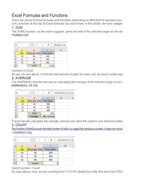 Excel Functions And Formulas Pdf Microsoft Excel Function