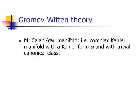 Ppt Embedded Curves And Gromov Witten Invariants Powerpoint Presentation Id4318971