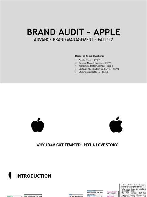 Final Brand Audit Apple Pdf Apple Inc Brand