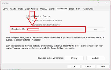 how to enable activate alerts on phone mt4 mt5 app financials up