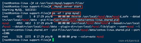 Centos7中将mysql注册为系统服务and开机启动centos Mysql注册成服务 Csdn博客