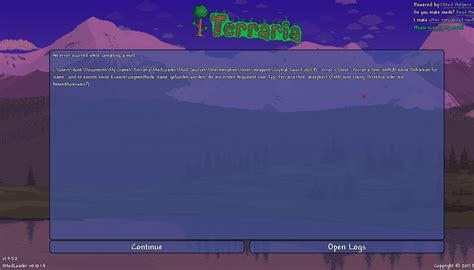 Tmodloader Mod Sources Custom Mod Error Terraria Community Forums
