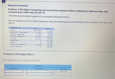Solved Required Information Problem 2 5a Algo Computing