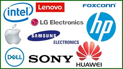 Multinational Electronics Company Logos