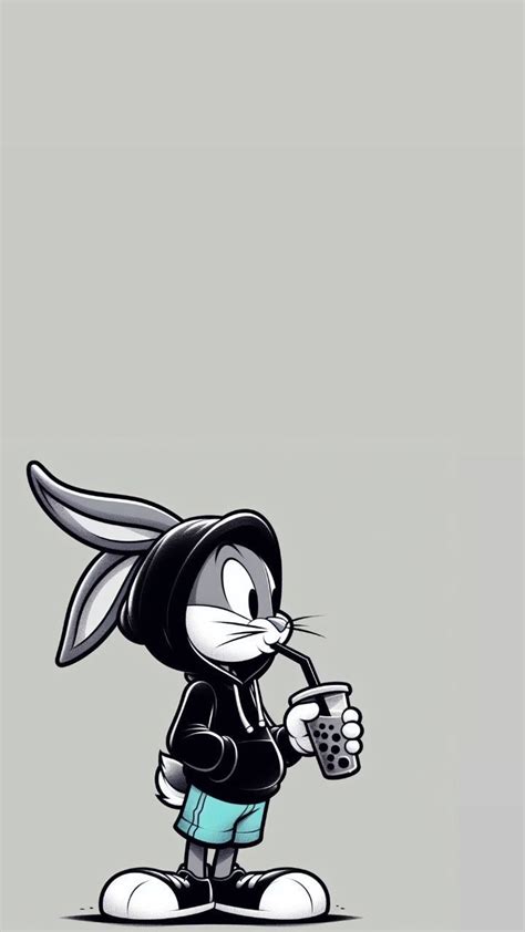 Pin By Goncaant On Collage Item Pins In Bunny Wallpaper Cool Cartoon Drawings Black And