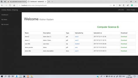 Online Notes Sharing Project In Php With Source Code And Report