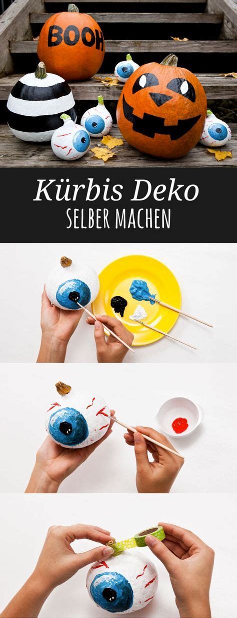 Halloween Kürbis Deko Selber Machen Gruseldeko Für Die Halloweenparty Halloween Eyeball
