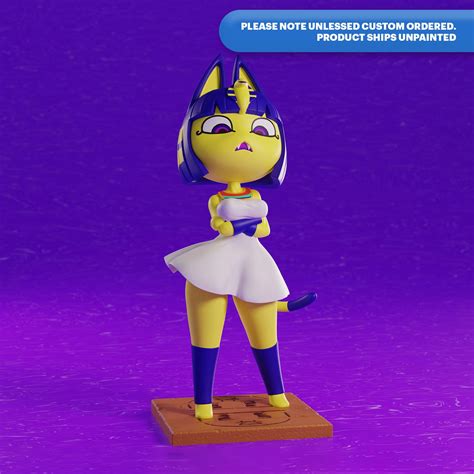 Ankha Zone Dancing Cat Animal Crossing 3d Printed Solid Etsy