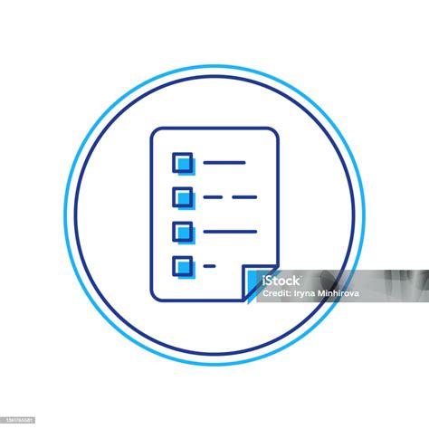 흰색 배경에 격리된 체크리스트 아이콘이 있는 윤곽선 클립보드가 채워져 있습니다 컨트롤 목록 기호입니다 설문 조사 또는 설문조사 피드백 양식 벡터 가득 찬에 대한 스톡 벡터