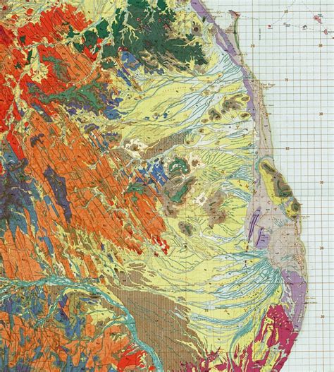 Colorful Geologic Map Poster