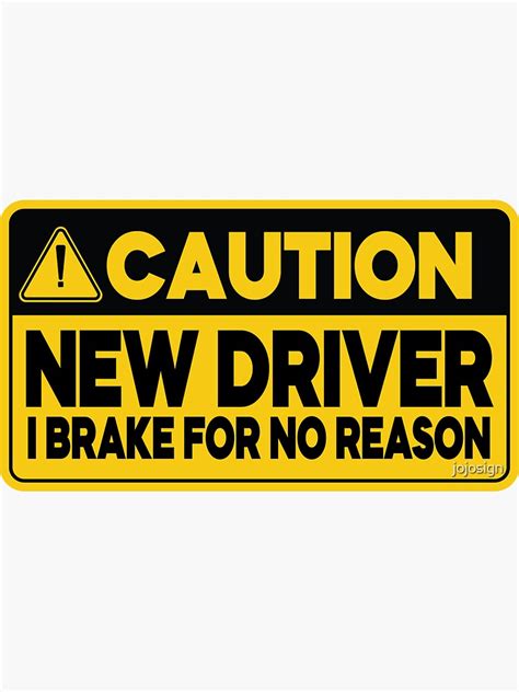 Signs For Car New Driver Funny Student Driver Meme Bumper Sticker For