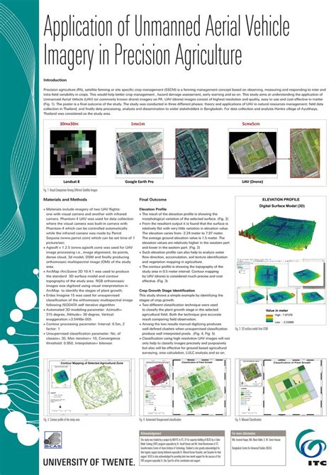 PDF Application Of Unmanned Aerial Vehicle UAV In Precision Agriculture Elevation Profiling