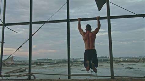 Workout Backshot Fitness Training By Omri Ohana Stock Footage