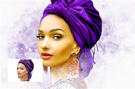 Watercolor Photo Effect Layer Styles Including Action And Artistic Envato