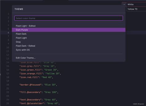 Jetbrains 新编辑器 Fleet 修改主题颜色fleet主题 Csdn博客